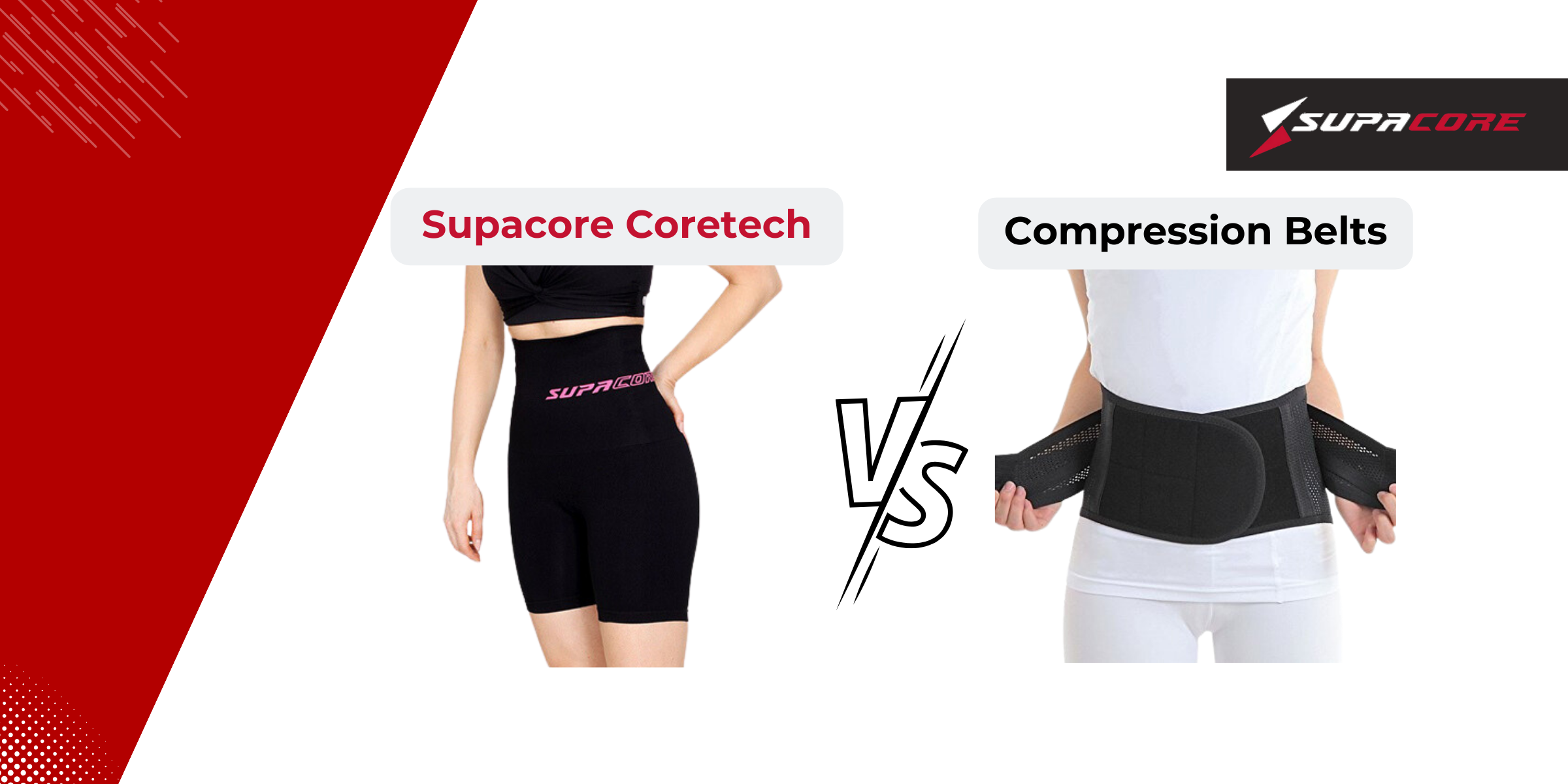 Sacroiliac joint (SIJ) belts vs Supacore Coretech – you choose.