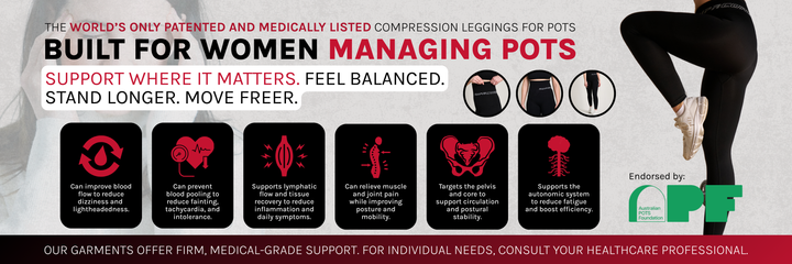 Women's POTS patented medical grade compression leggings and shorts ...